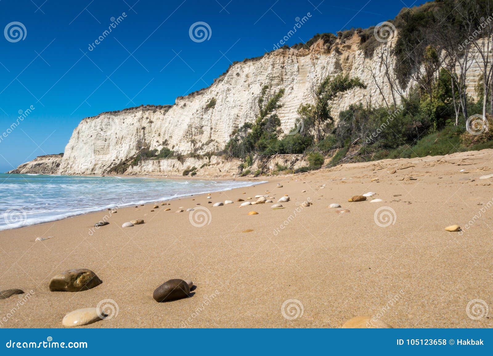 Beach of Eraclea Minoa stock photo. Image of british - 105123658