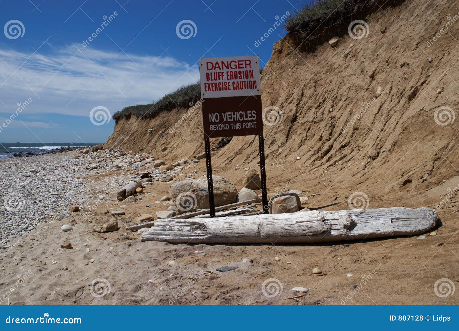 Beach Erosion stock photo. Image of hazardous, four, erode - 807128