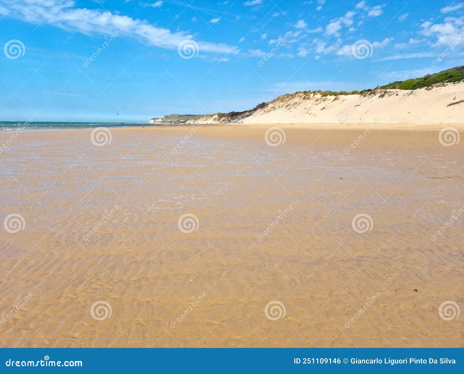 Beach in Escalles, France stock photo. Image of holiday - 251109146
