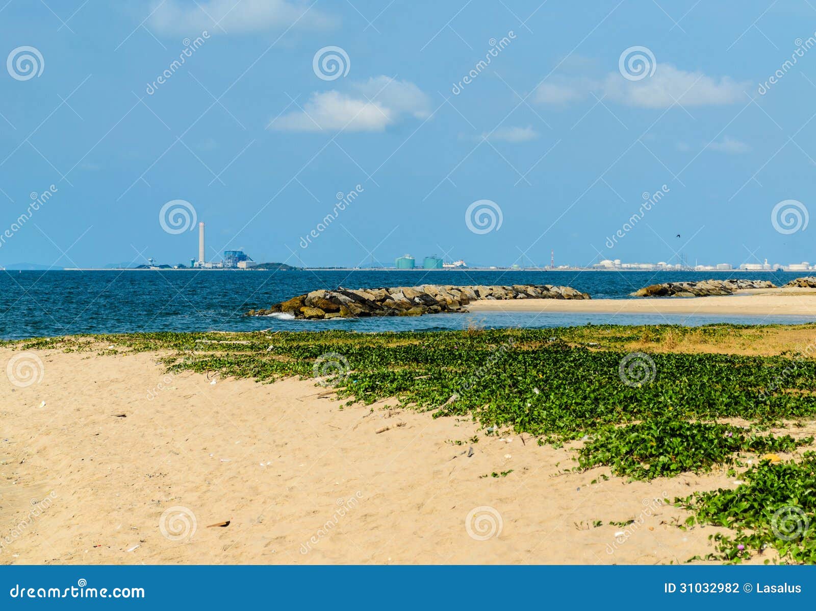Beach and Factory stock photo. Image of coast, flow, fluid - 31032982