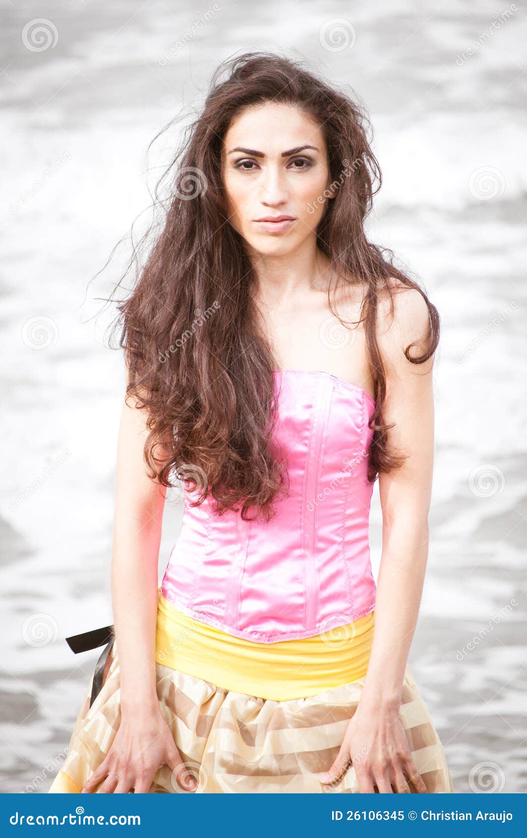 Beach Fashion Model stock image. Image of blue, holiday - 26106345