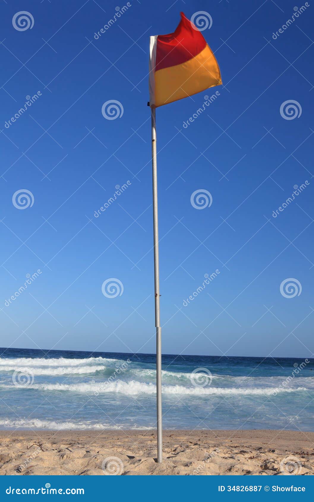 Beach Flag stock image. Image of australia, outdoors - 34826887