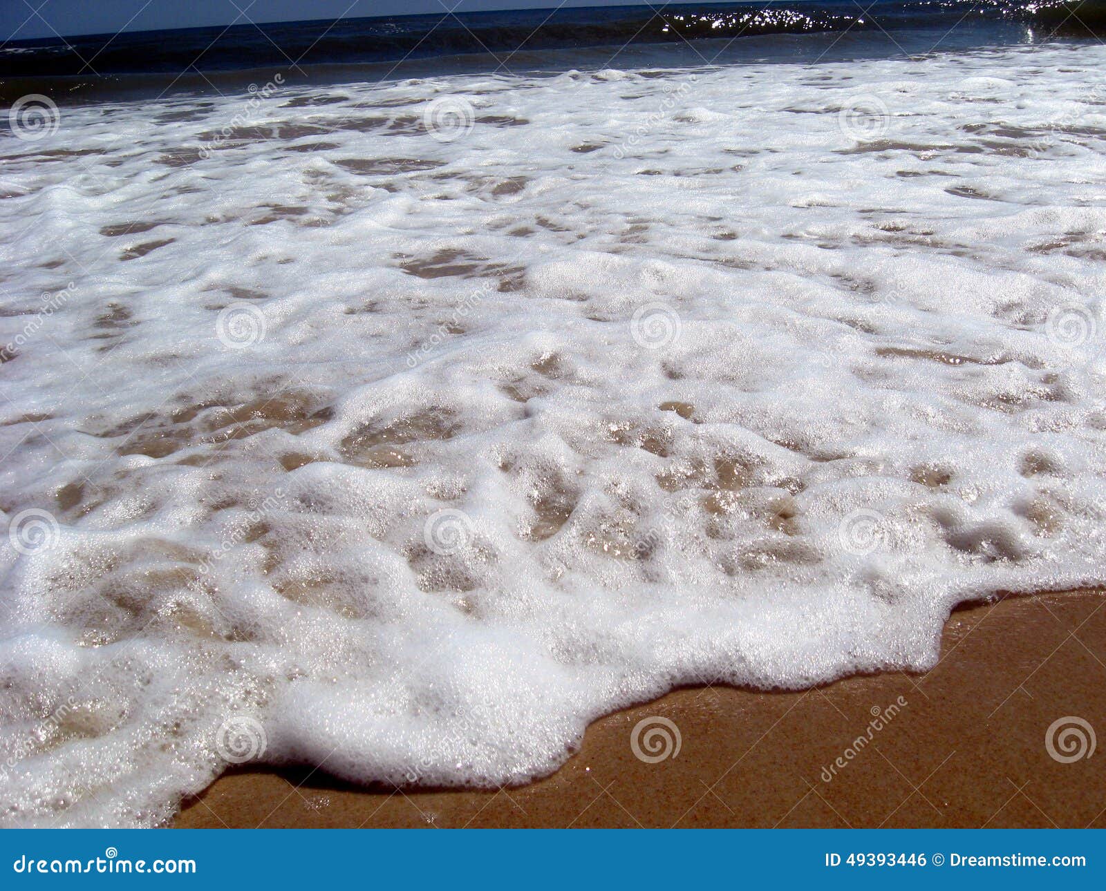Beach Foam stock photo. Image of ocean, sunny, beach - 49393446
