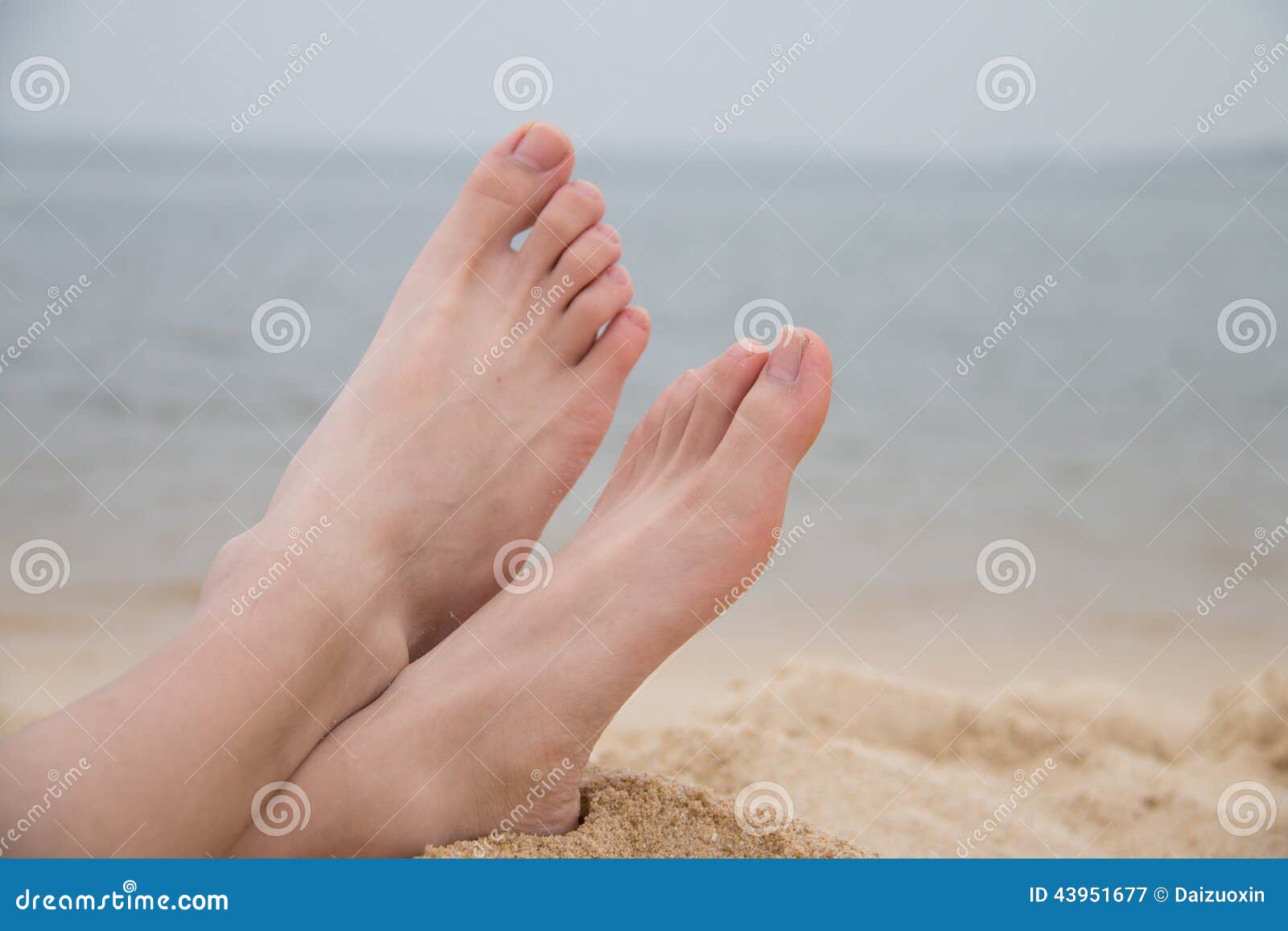 On the beach stock image. Image of barefoot, relaxation - 43951677