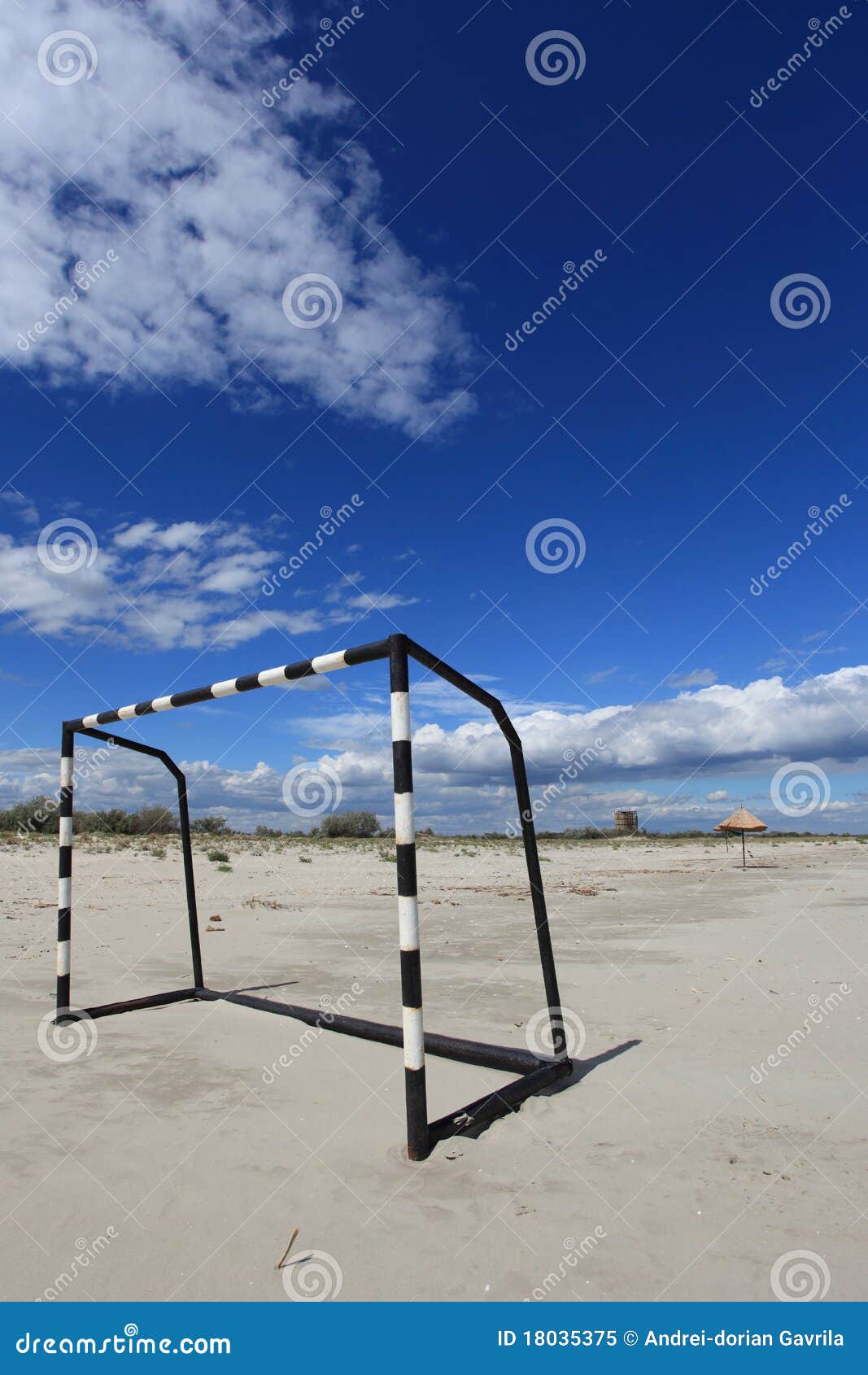 Beach Football stock image. Image of football, deserted - 18035375