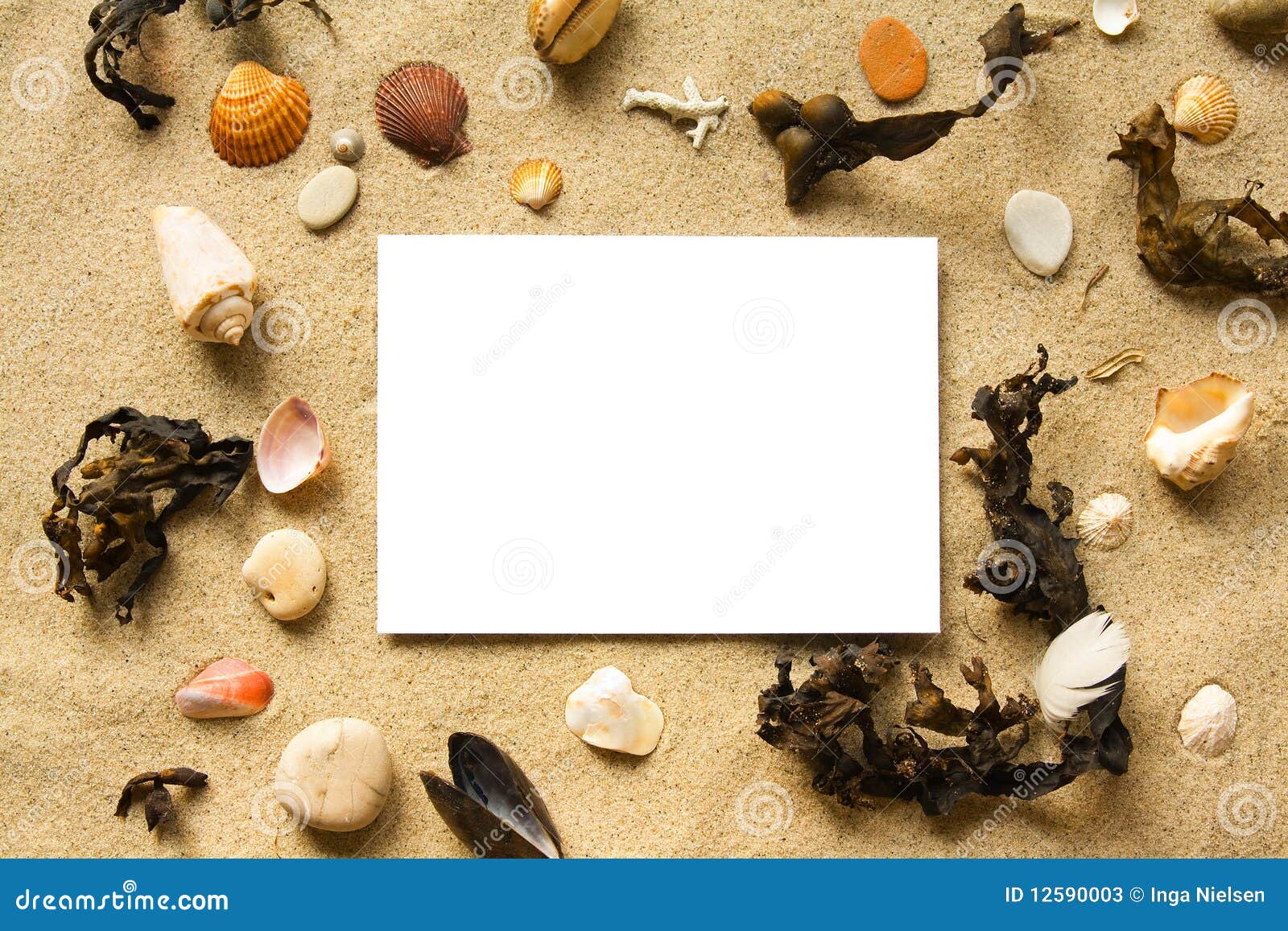 Beach frame stock image. Image of centered, beach, blank - 12590003