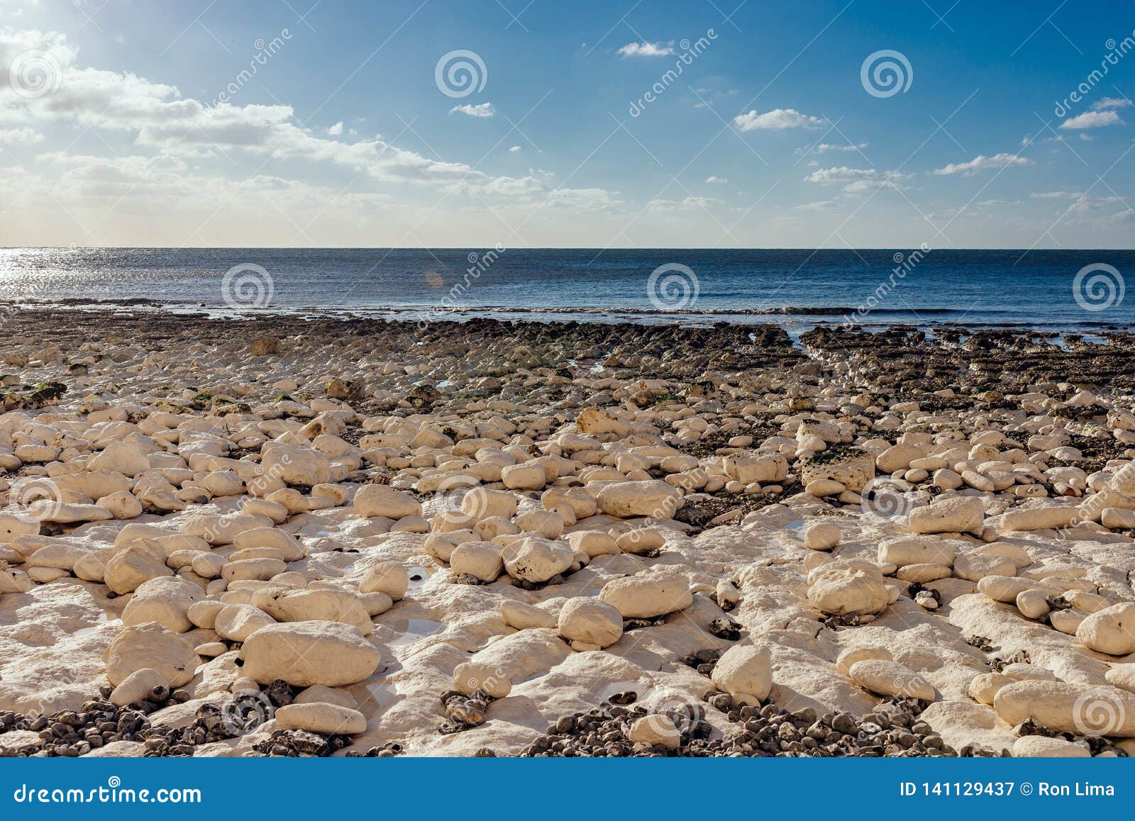 Calm beach full of rocks stock image. Image of background - 141129437