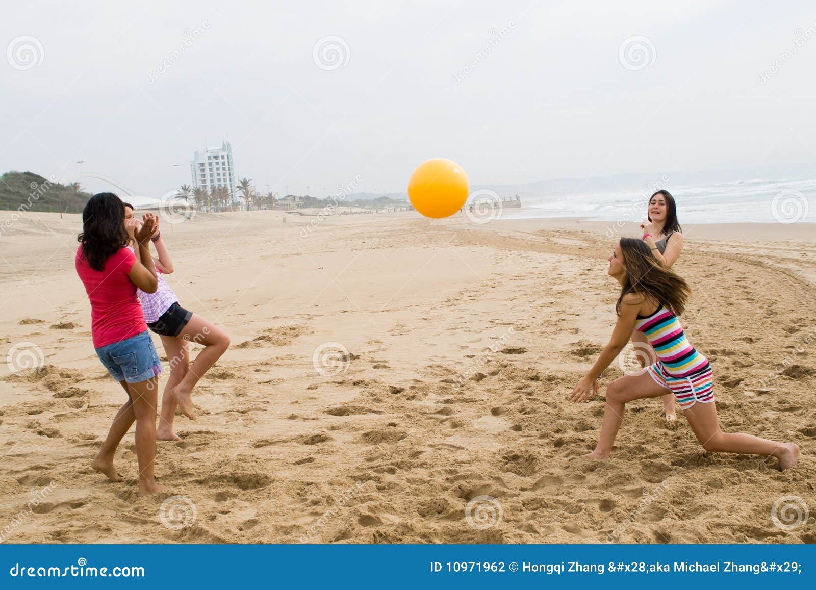 Beach game stock photo. Image of beauty, blue, competition - 10971962