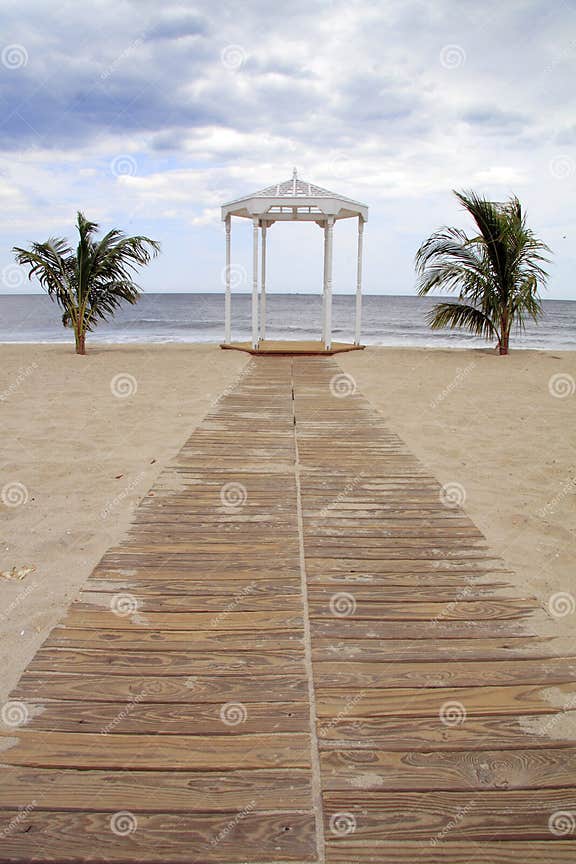 Beach Gazebo stock image. Image of beach, path, getaway - 864865