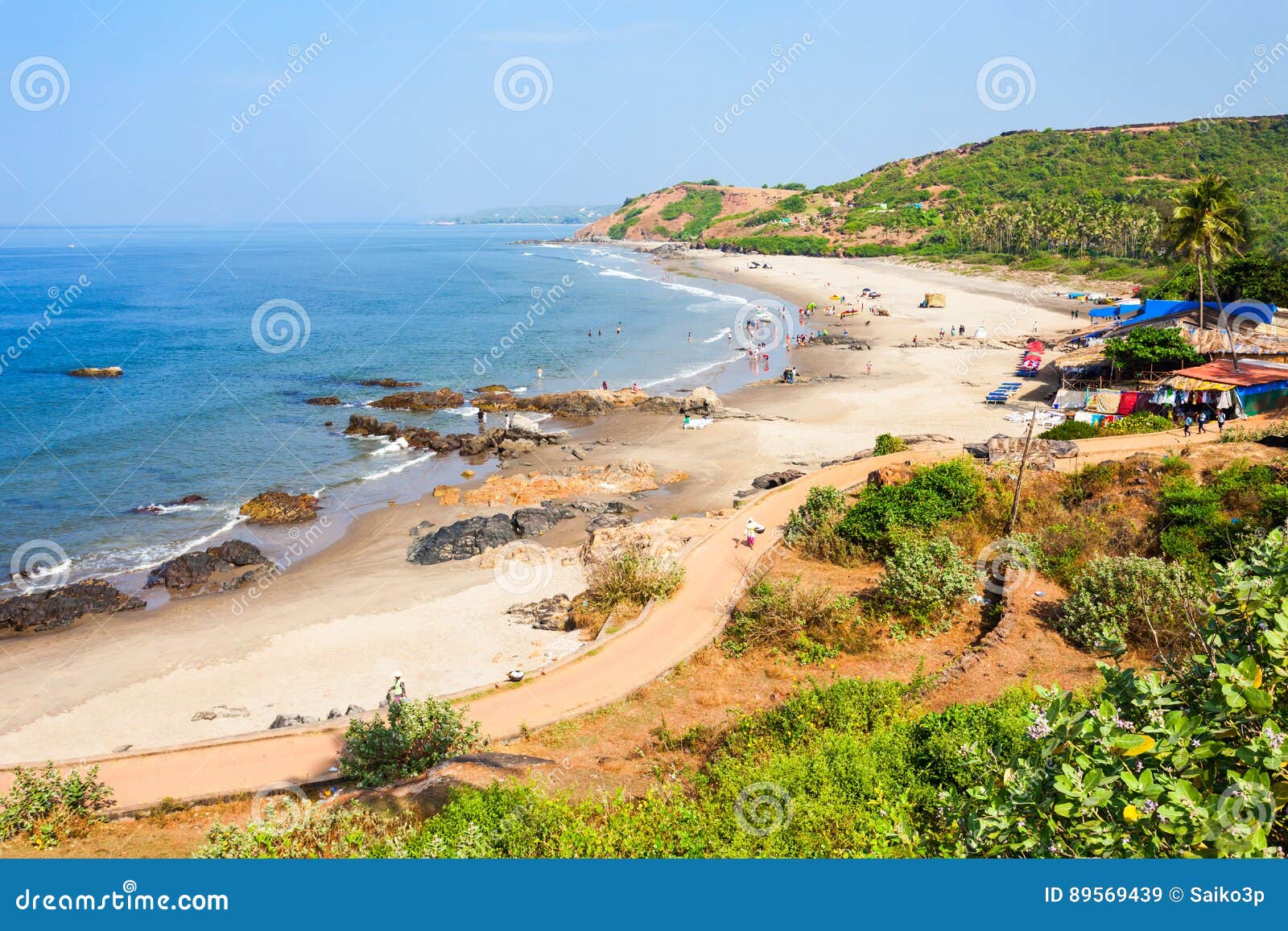 Beach in Goa, India stock image. Image of palolem, india - 89569439