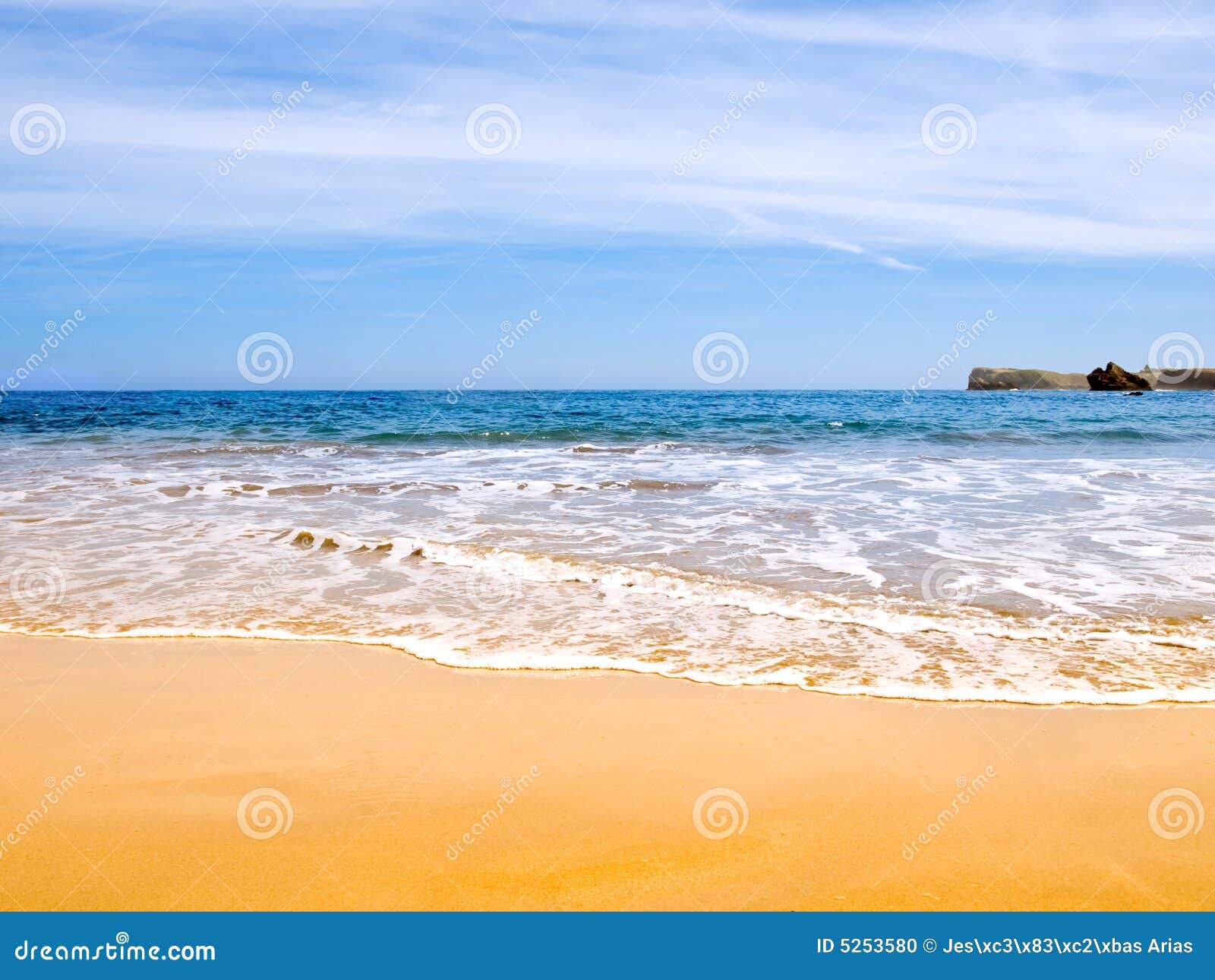 Beach of golden sand stock photo. Image of travel, ecology - 5253580