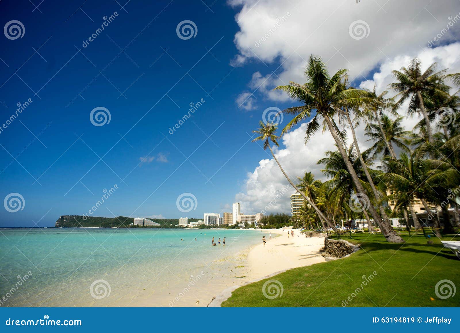 The beach of guam stock image. Image of beach, environmental - 63194819