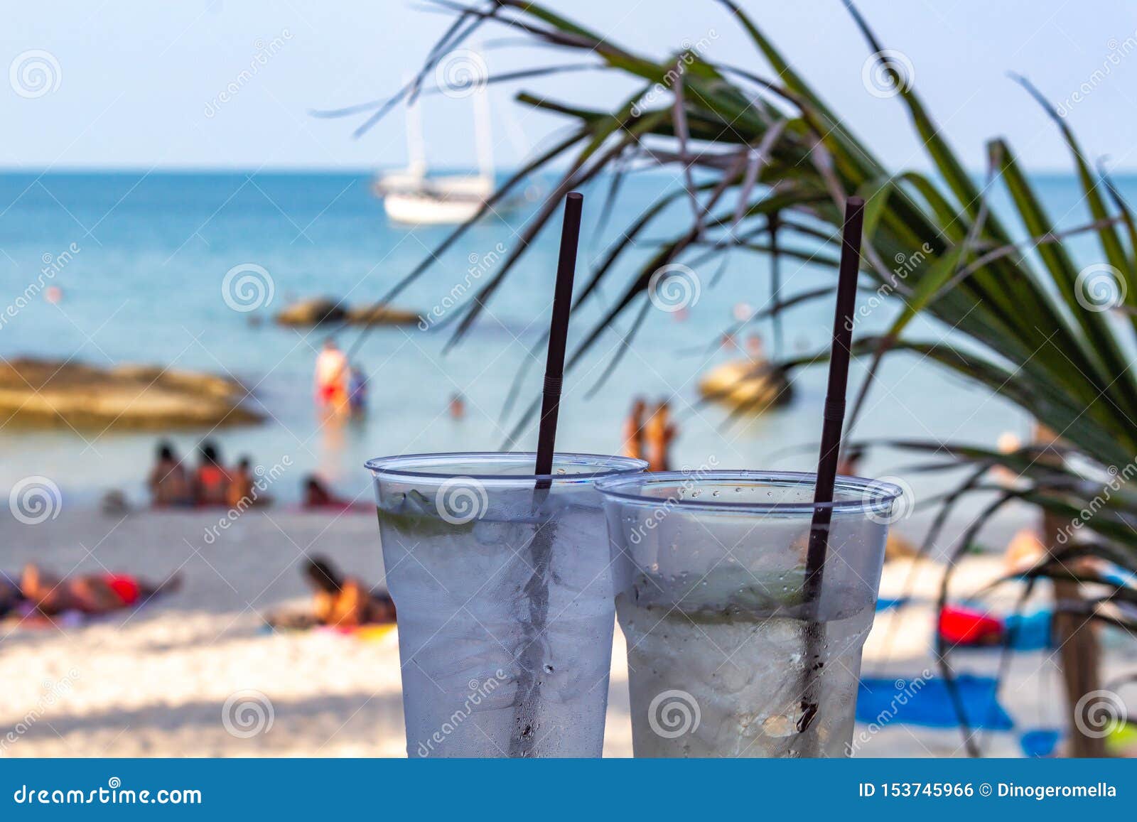 Beach happy hour drinks stock photo. Image of exotic - 153745966