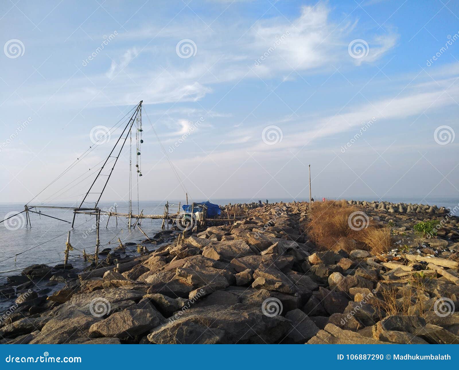 Beach harbour stock photo. Image of beach, side, harbour - 106887290