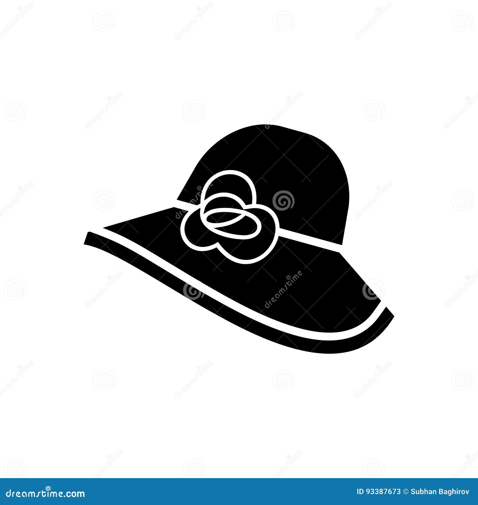 Beach Hat Icon. Beach and Vacation Icon Vector Illustration Stock ...