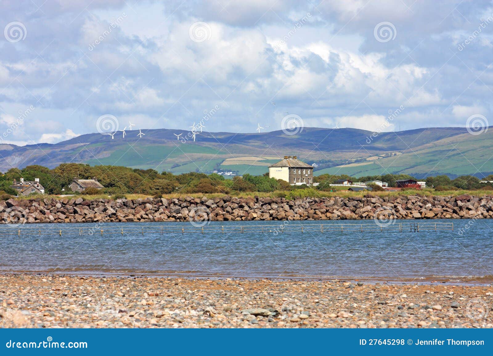 Beach at Haverigg stock photo. Image of mountains, estuary - 27645298