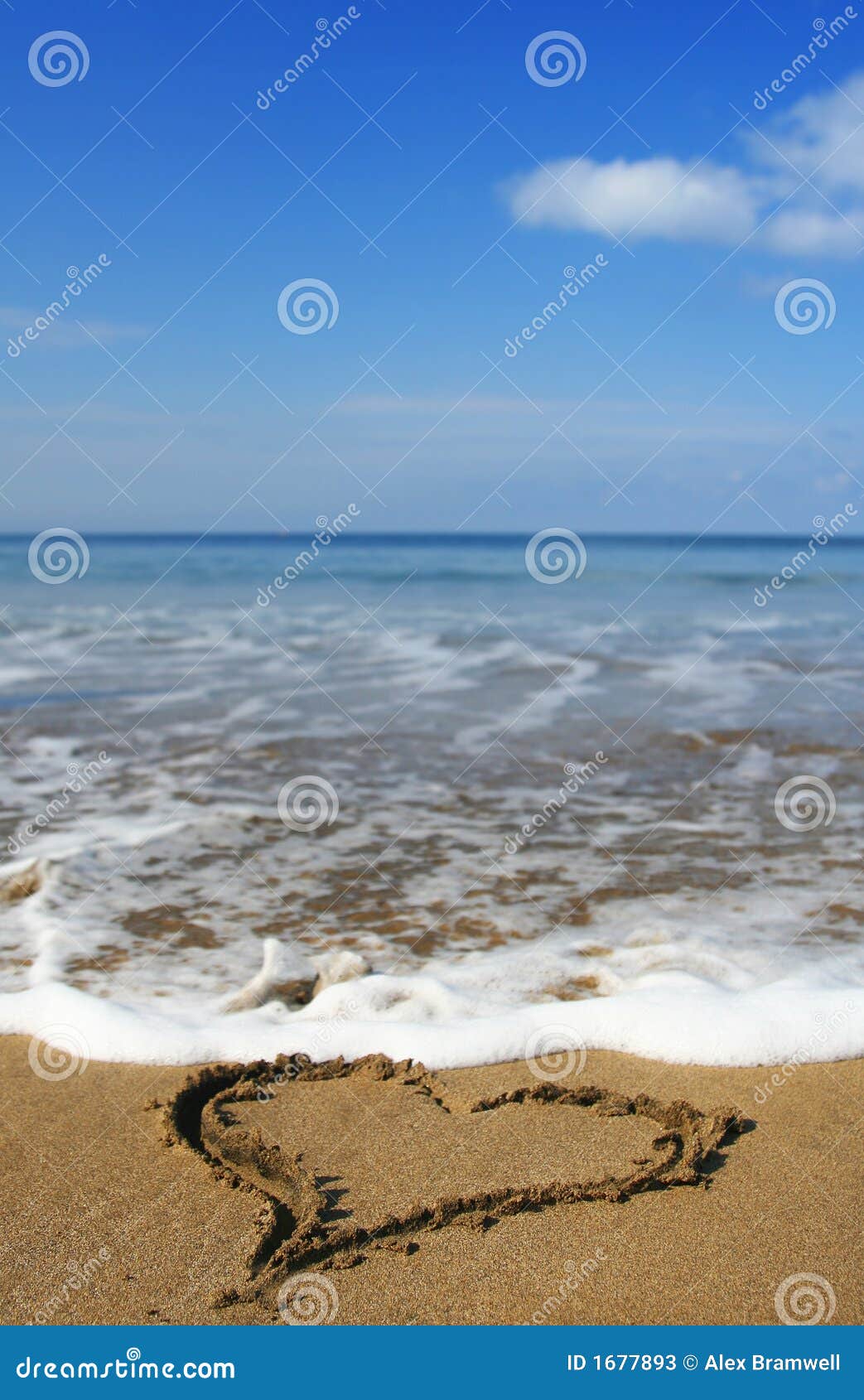 Beach Heart stock image. Image of idyllic, sand, shore - 1677893