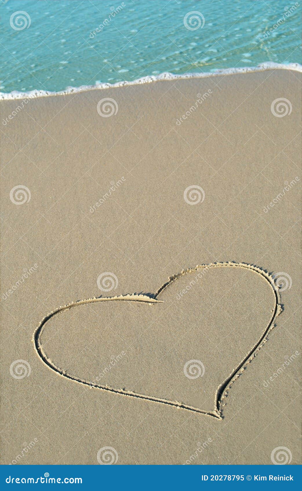 Beach Heart stock image. Image of water, heart, tropical - 20278795