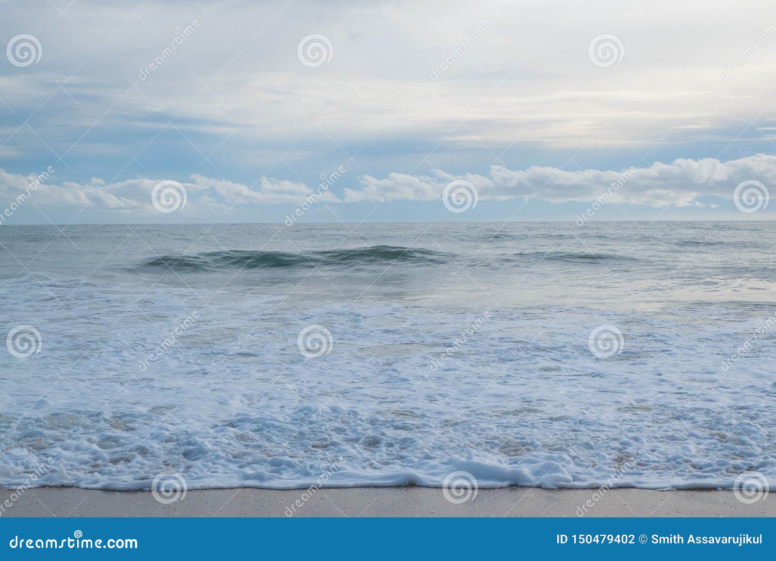 The Beach with High and Strong Wave Sea Stock Photo - Image of ocean ...