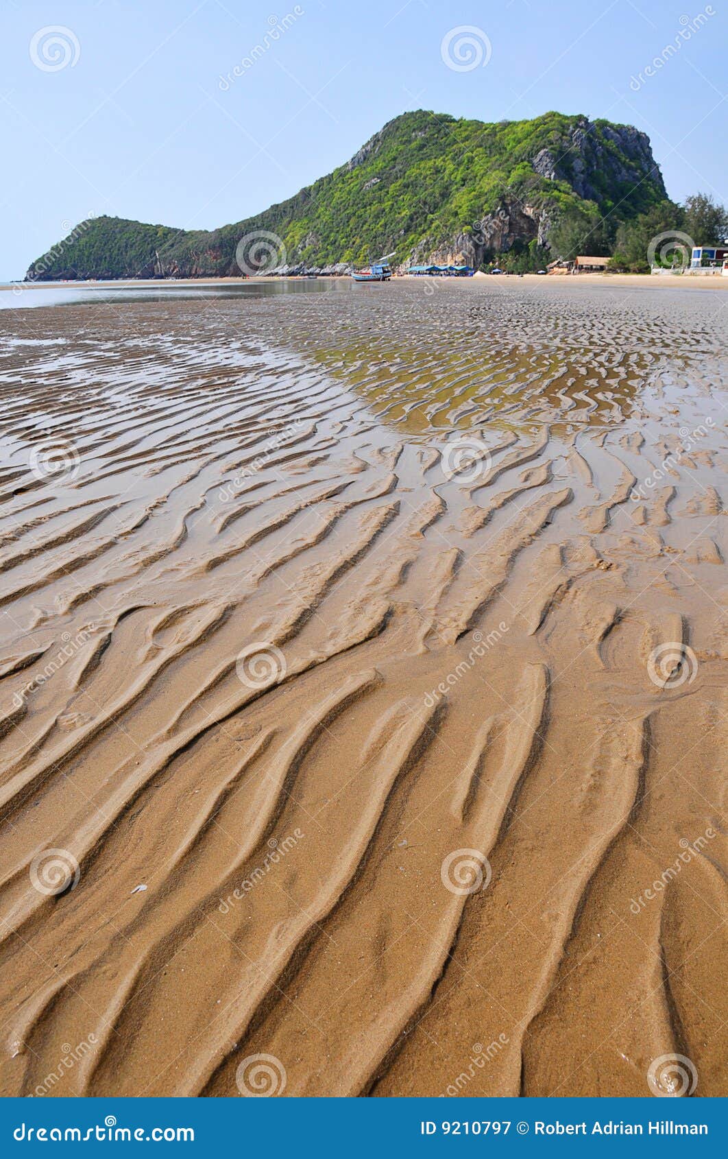 Beach hill stock image. Image of hill, pattern, water - 9210797