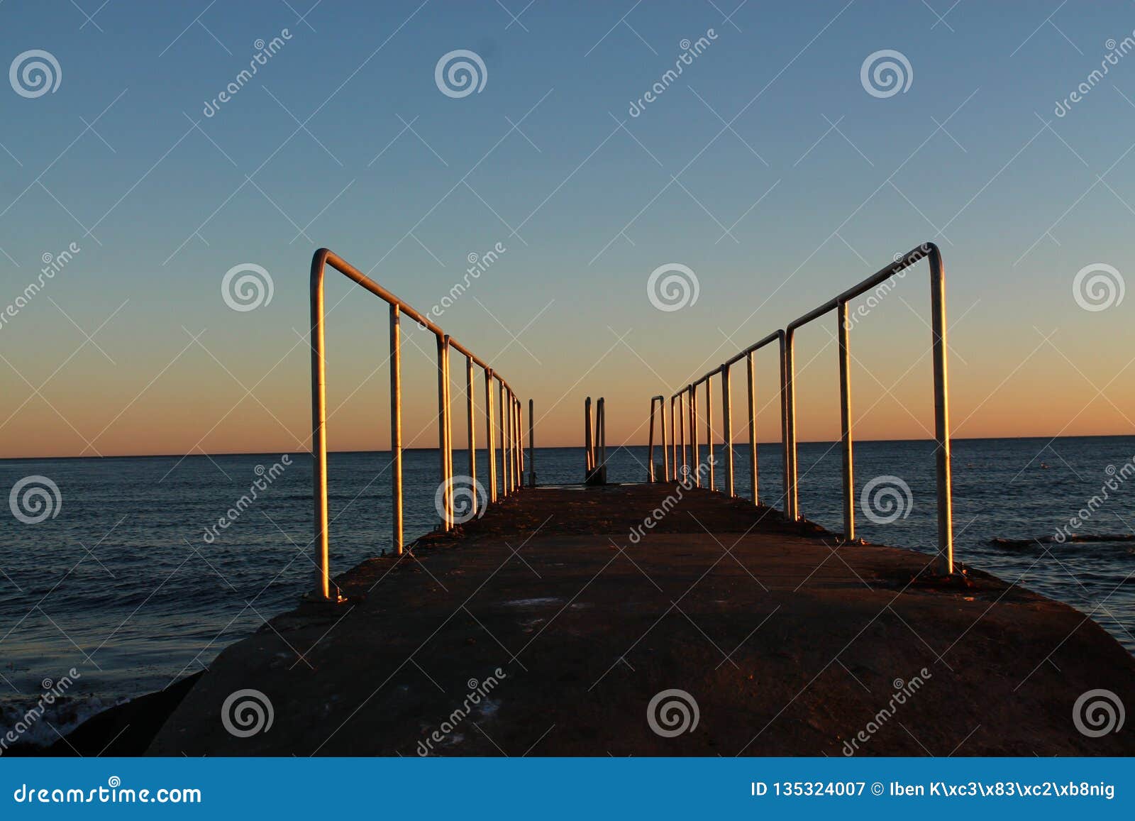 Beach stock image. Image of horizon, ocean, sunset, beach - 135324007