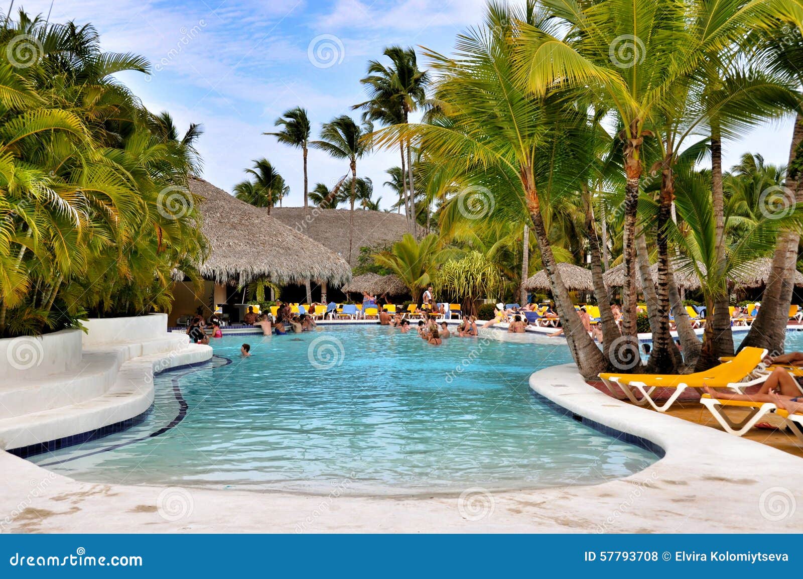 Beach Hotel Resort Swimming Pool Editorial Stock Photo - Image of ...