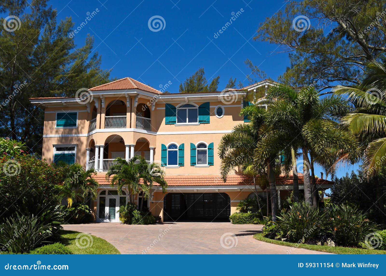 Beach House stock photo. Image of residence, luxury, florida - 59311154