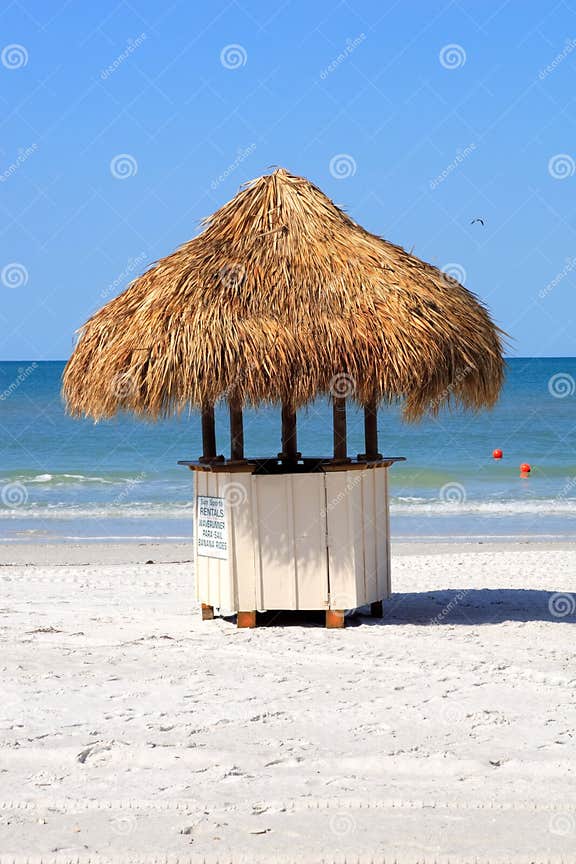 Beach Hut stock image. Image of gulf, beach, ocean, leaves - 2067843