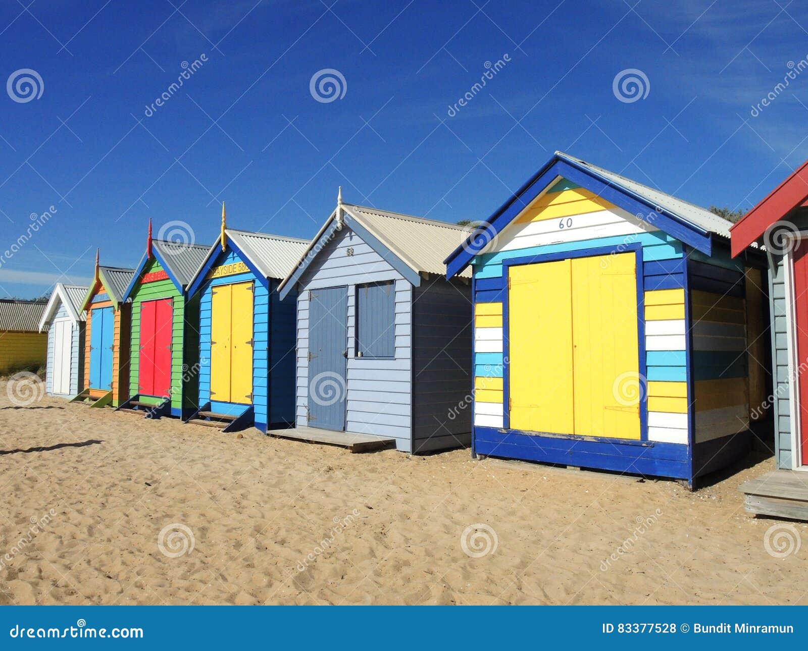 A Beach Hut at Brighton Beach,Melbourne Victoria. Stock Photo - Image ...