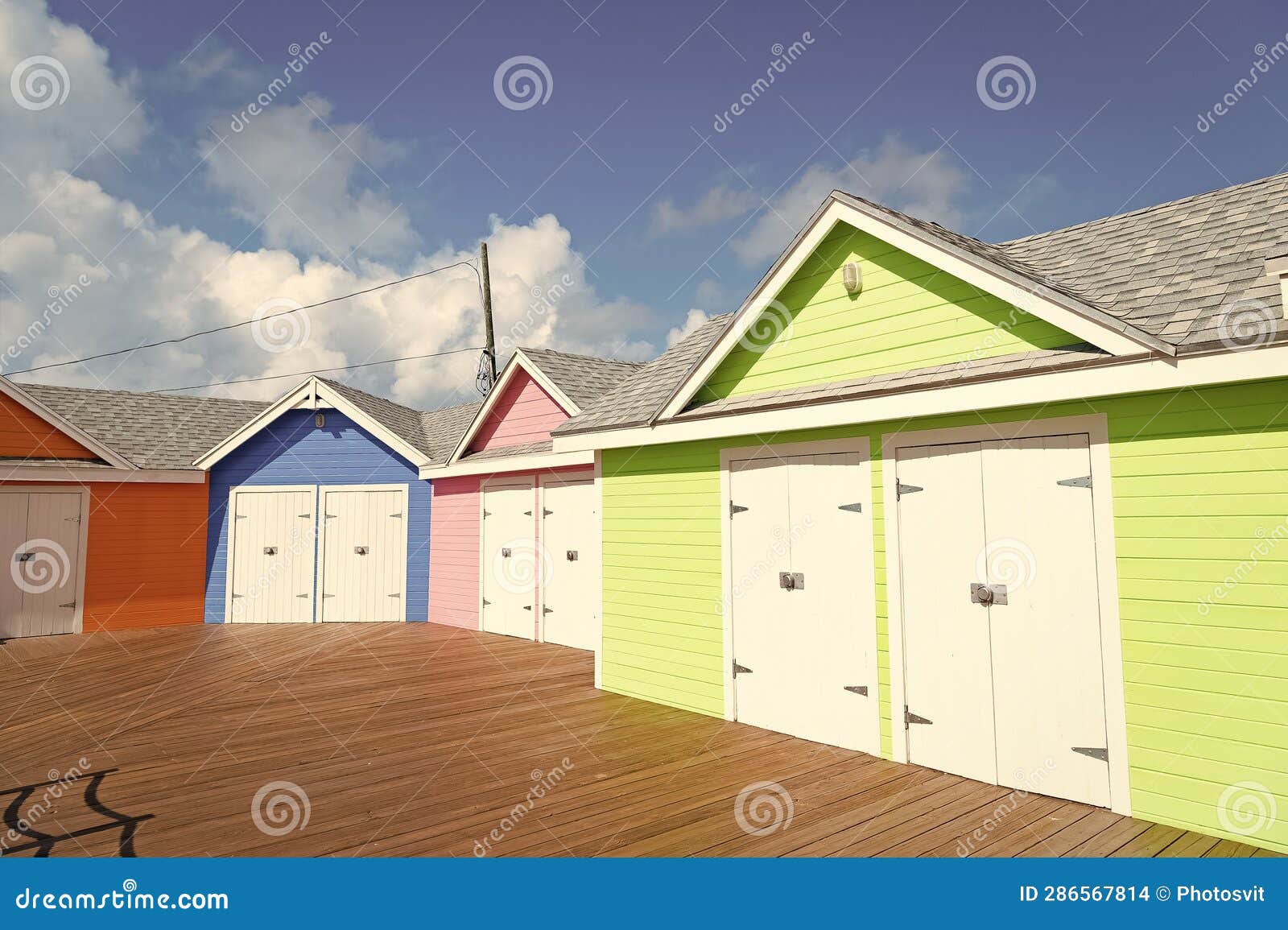 Beach Hut in Summer Vacation. Beach Hut in Summer. Beach Hut Building ...