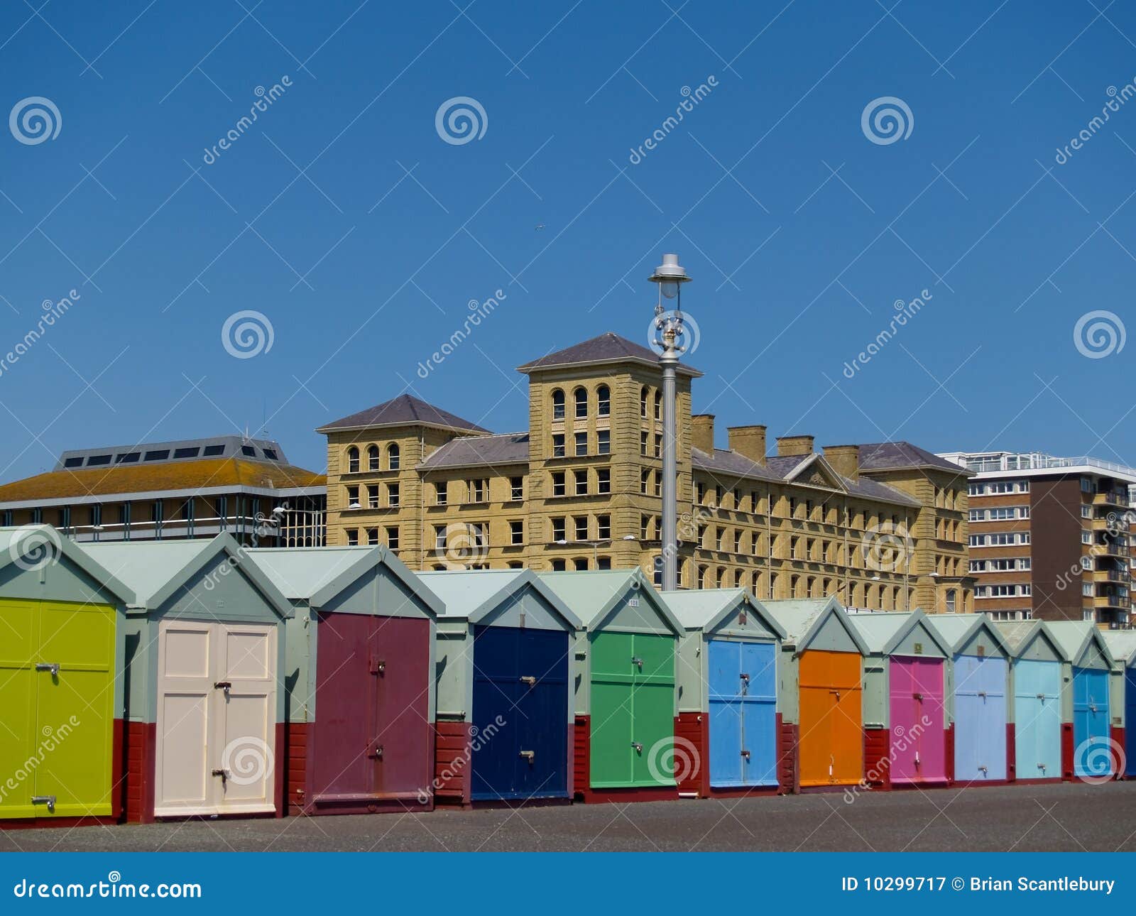 Beach huts of Brighton. stock image. Image of scenic - 10299717
