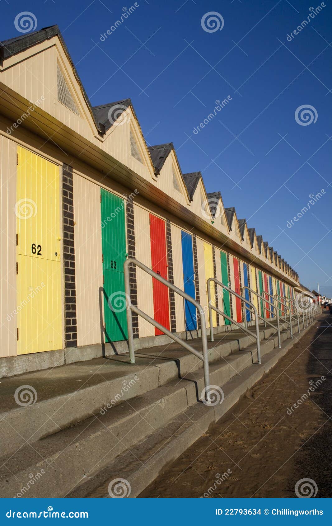 Beach Huts, Lowestoft stock photo. Image of beach, huts - 22793634
