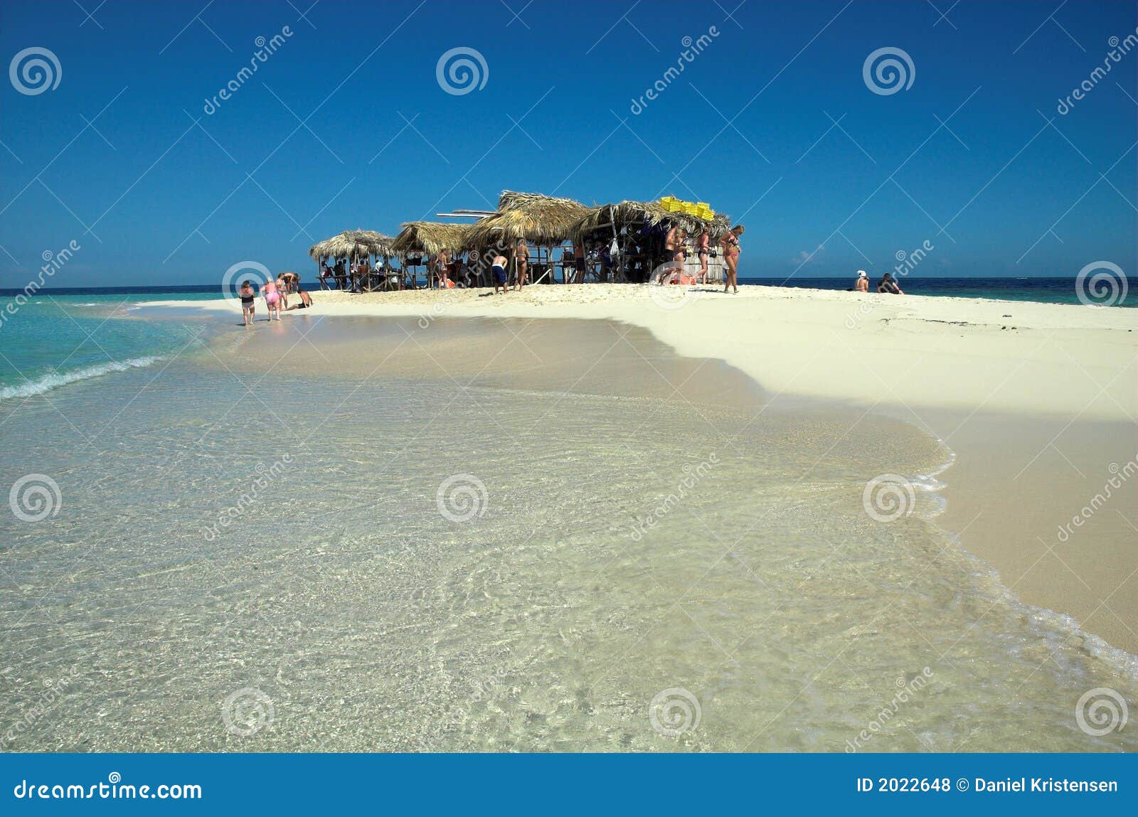 Beach Huts at Paradise Island Stock Photo - Image of destination ...