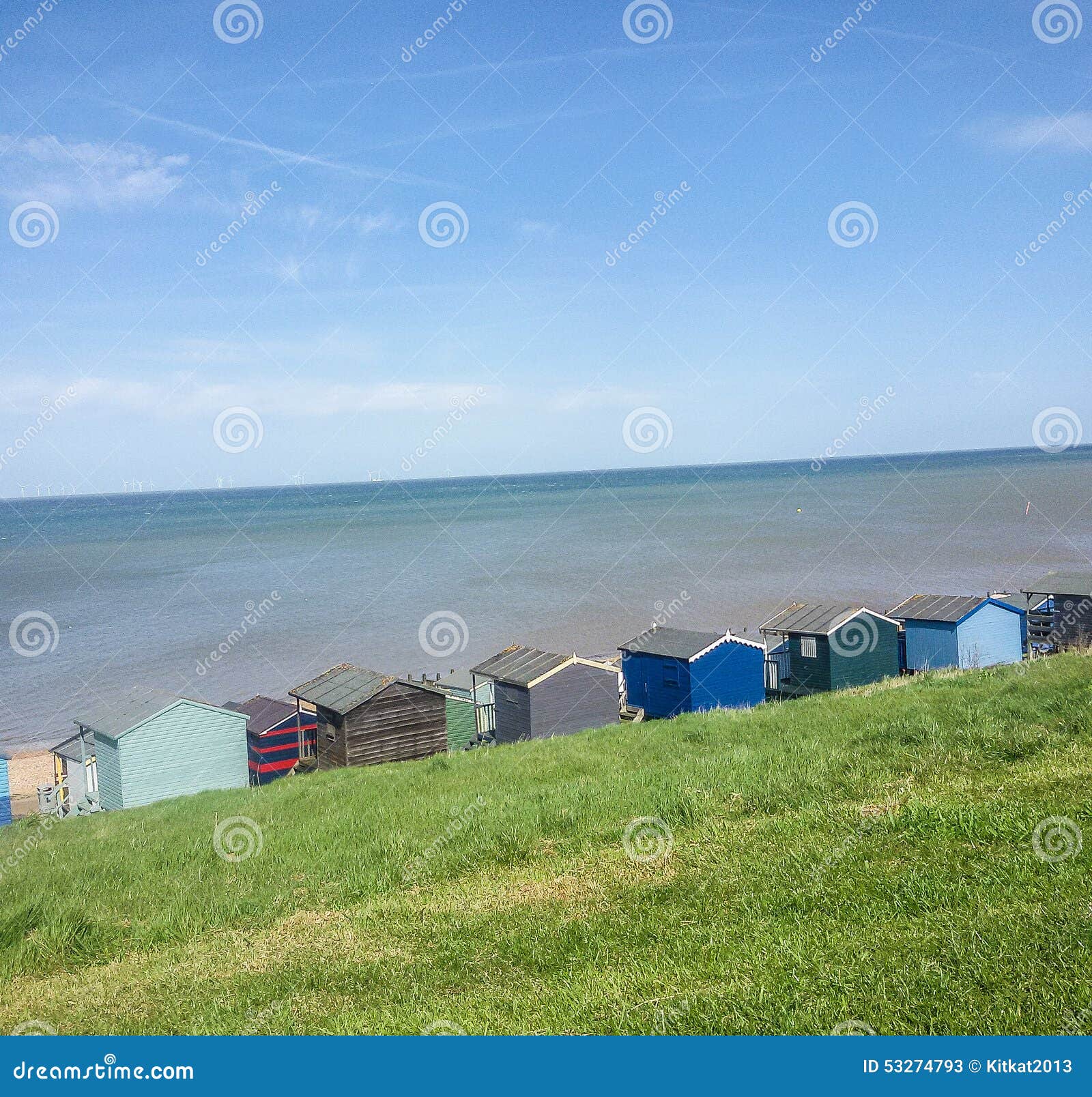 Beach Huts on Whitstable Sea Front Stock Image - Image of whitstable ...