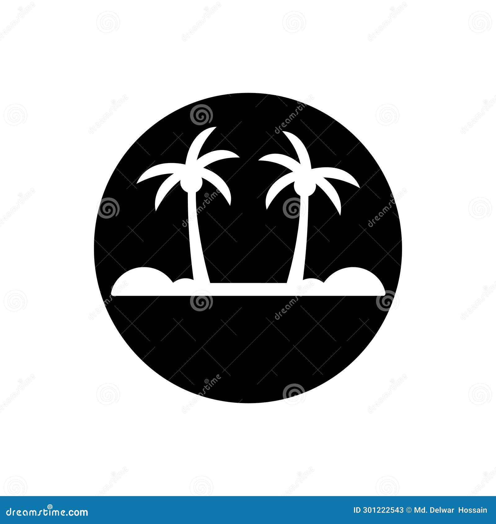 Beach icon stock illustration. Illustration of sandy - 301222543