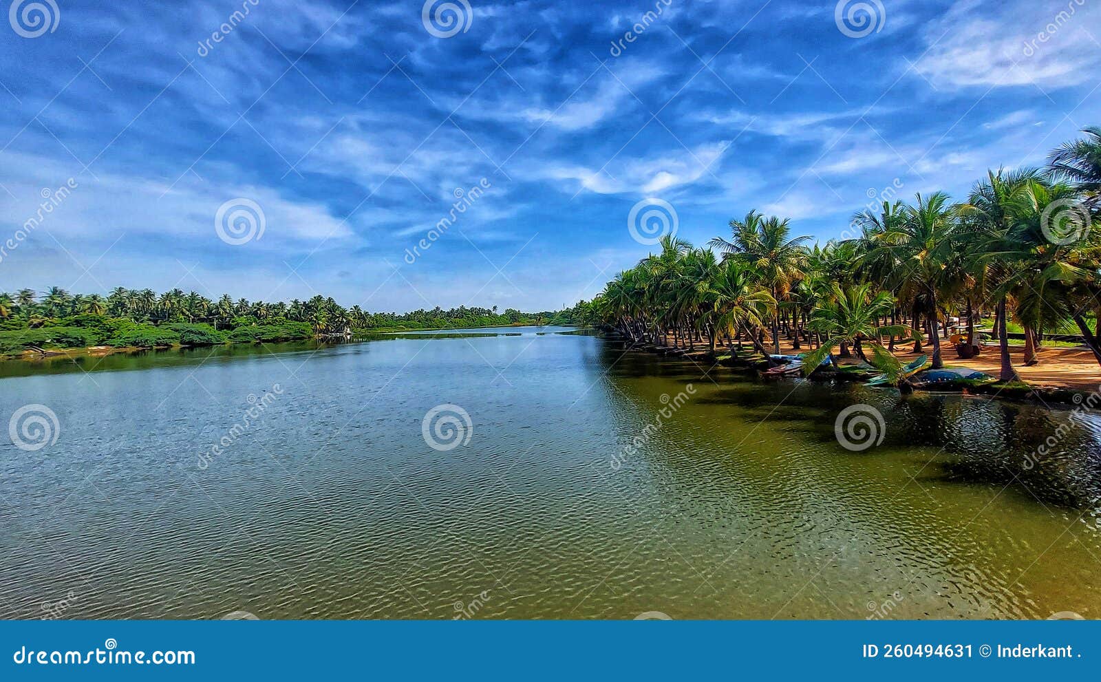 Beach in india stock image. Image of horizon, shore - 260494631