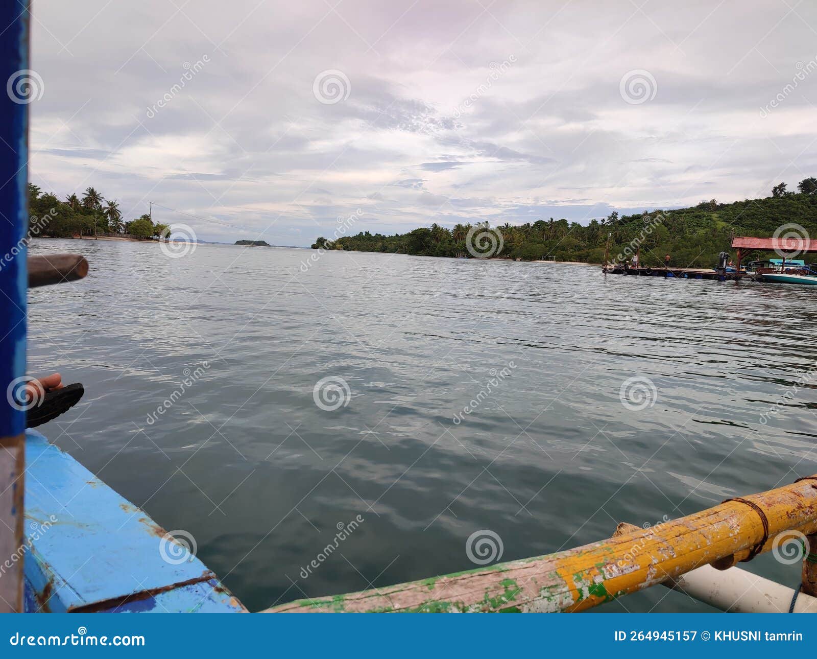 The Beautiful Beach of the Lampung Indonesia Stock Image - Image of ...