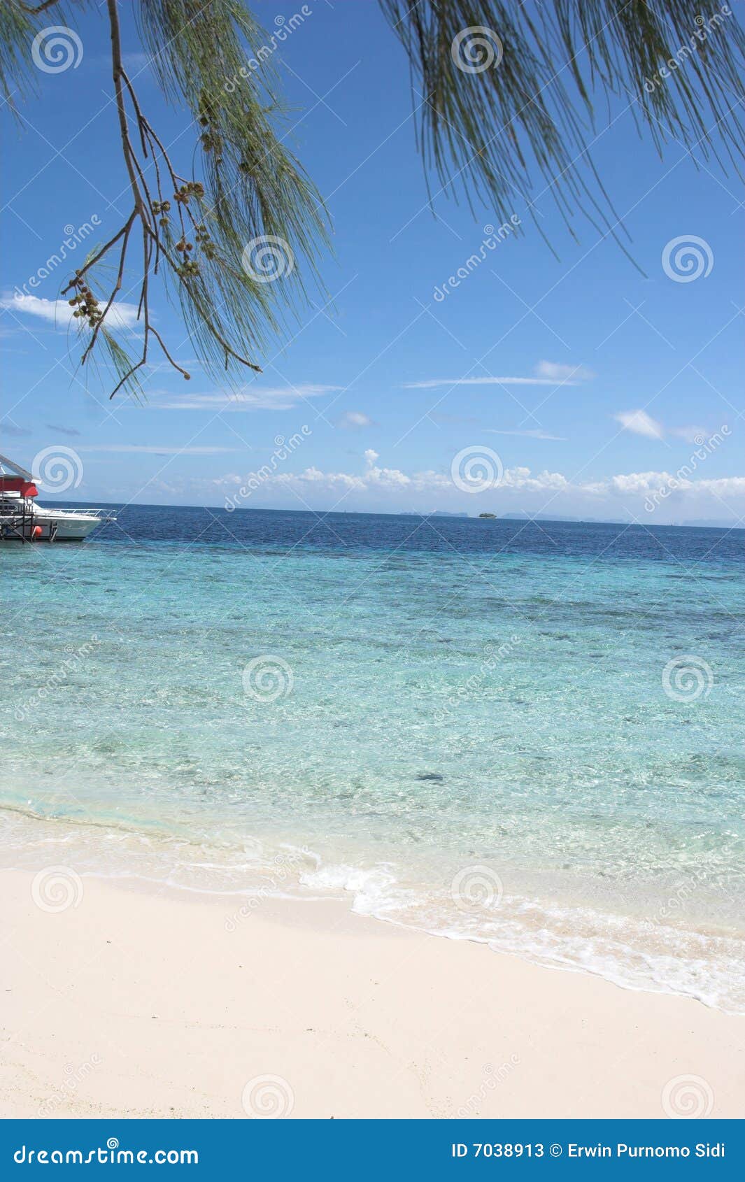 Beach Inside of the island stock image. Image of indonesia - 7038913