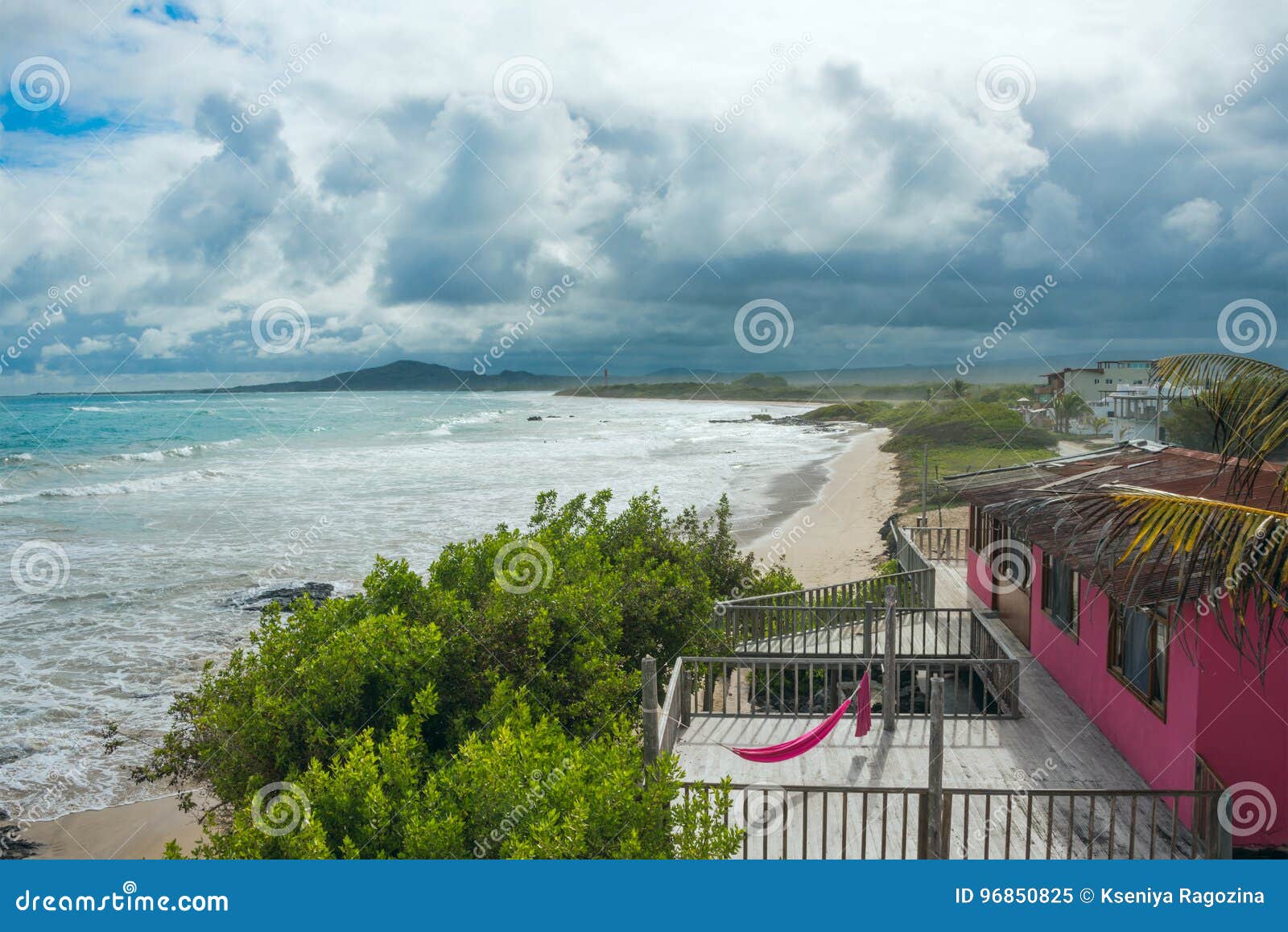 Beach of Isabela Island, Galapagos Stock Image - Image of ecuador ...