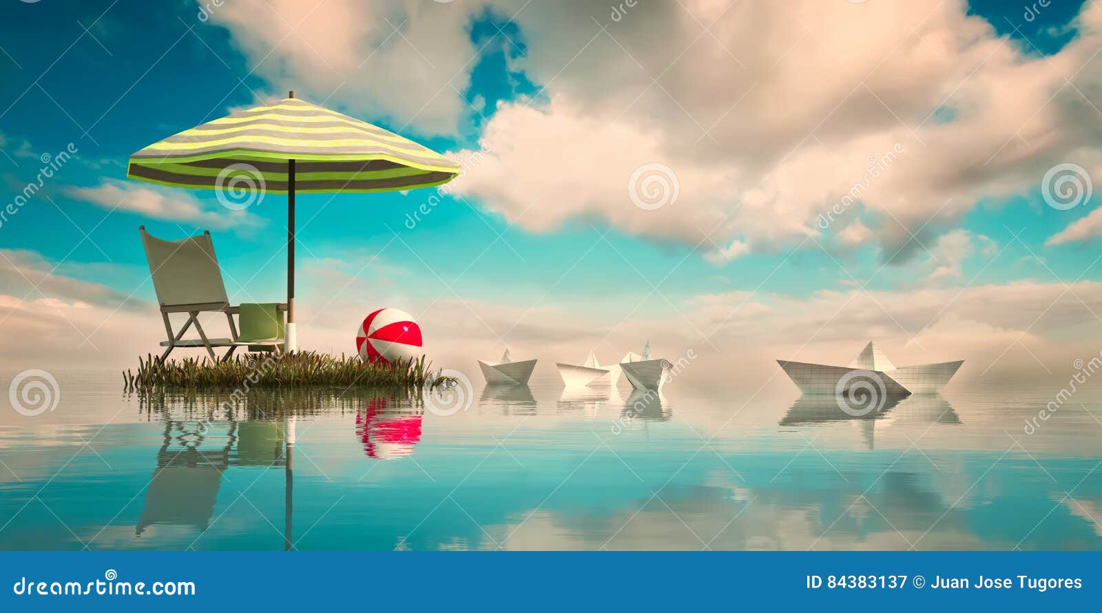 The beach items concept stock illustration. Illustration of ocean ...