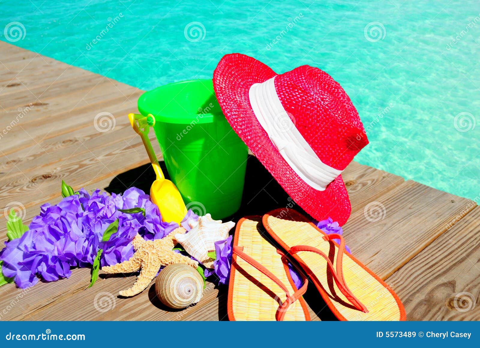 Beach Items by Pool stock image. Image of lagoon, pool - 5573489