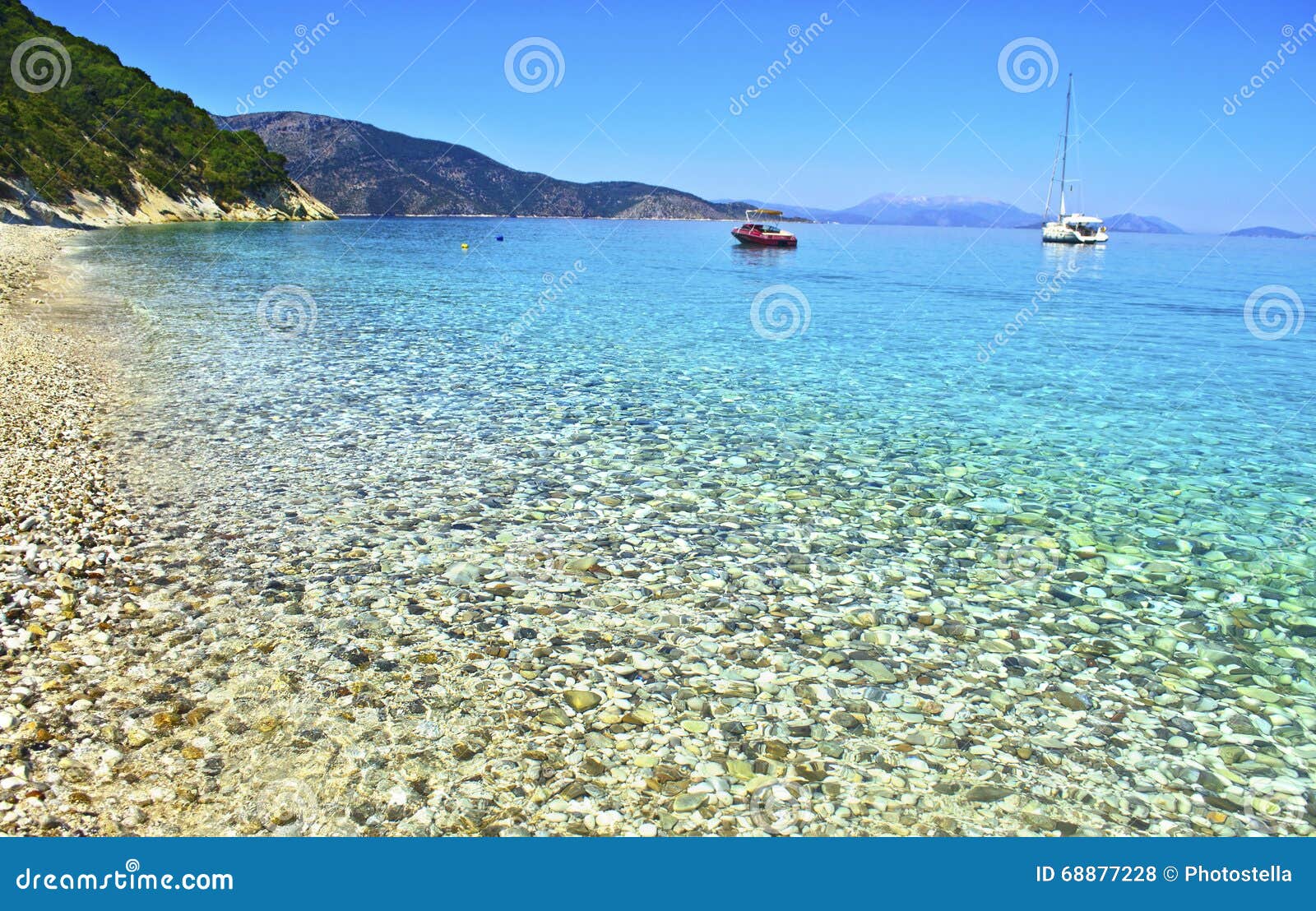 Beach at Ithaca Island Greece Stock Photo - Image of beauty, sunny ...