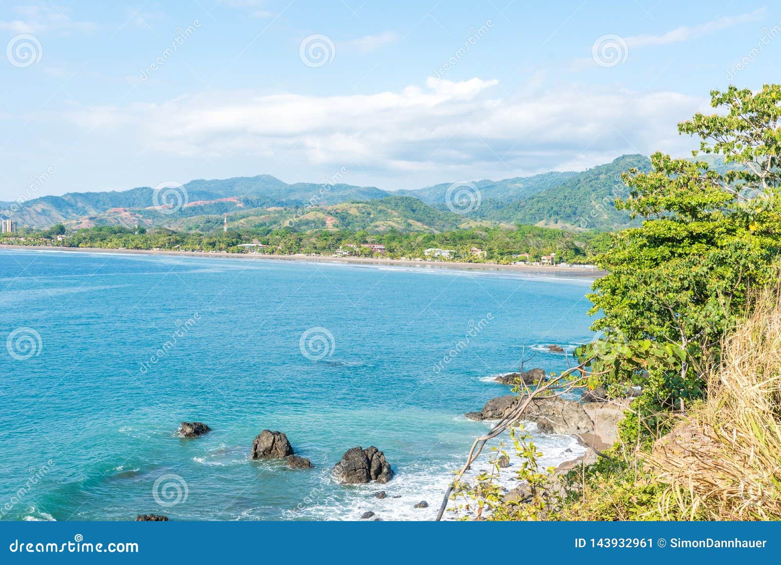 Beach Jaco - Pacific Coast of Costa Rica Stock Image - Image of blue ...