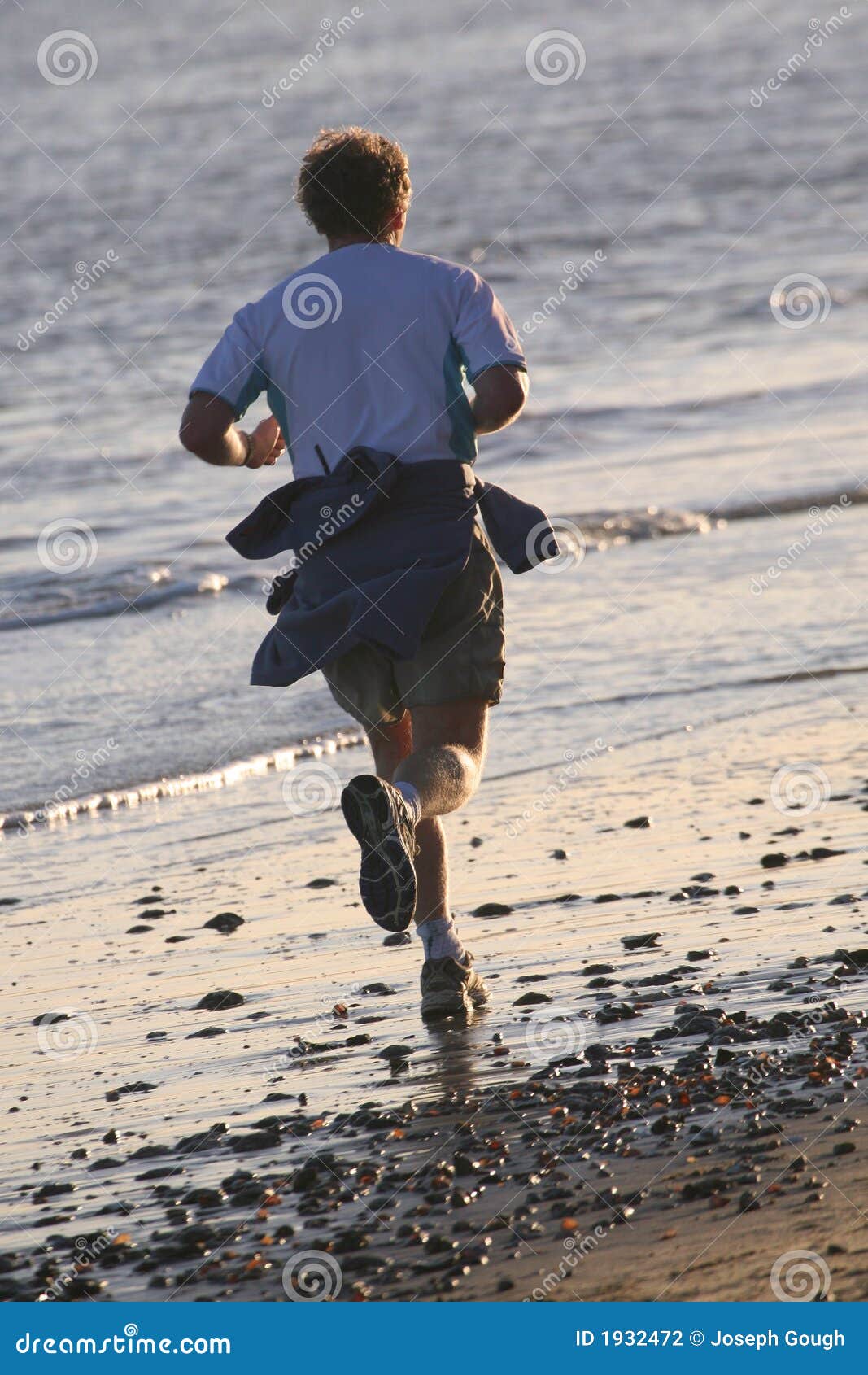 Beach Jogger stock photo. Image of beach, people, runner - 1932472