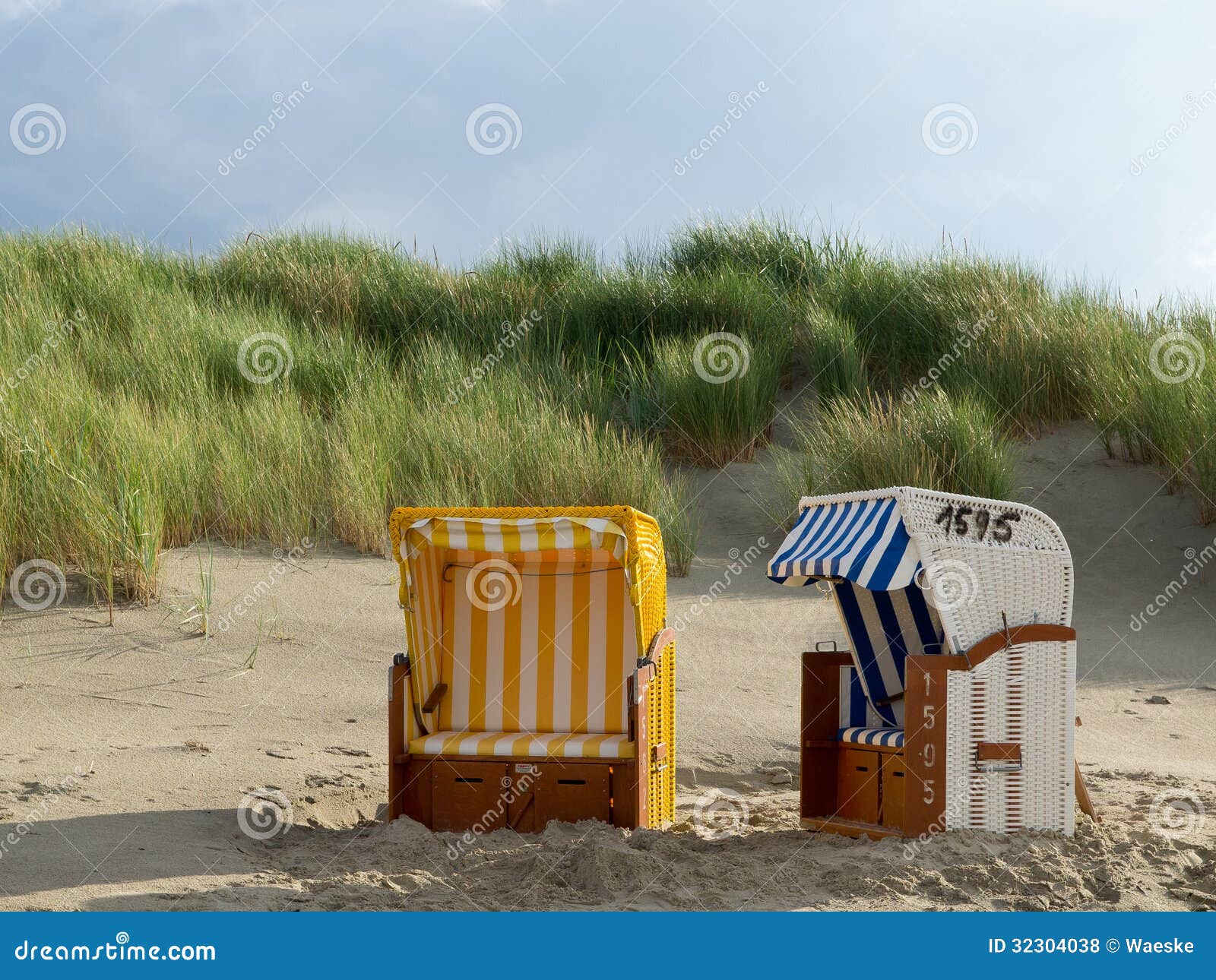 The beach of Juist stock photo. Image of beachchairs - 32304038