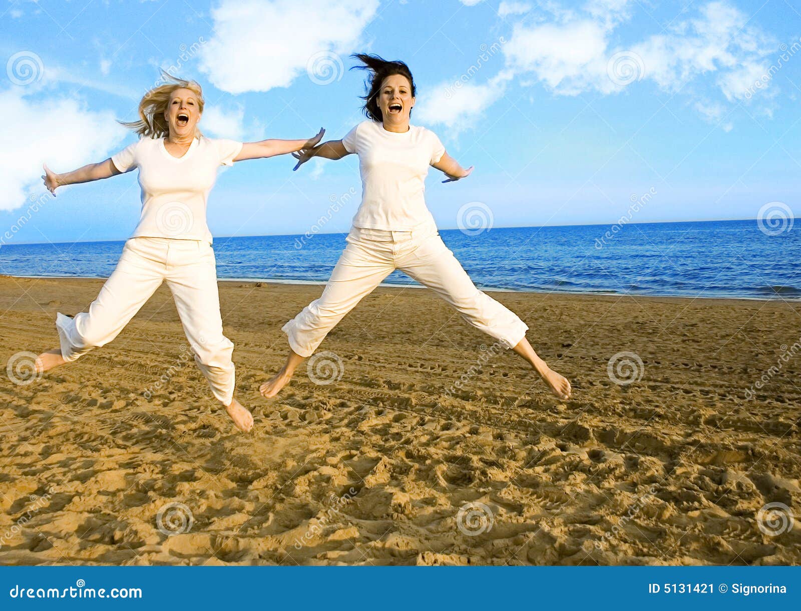 Beach jump stock image. Image of lucky, flying, jump, running - 5131421