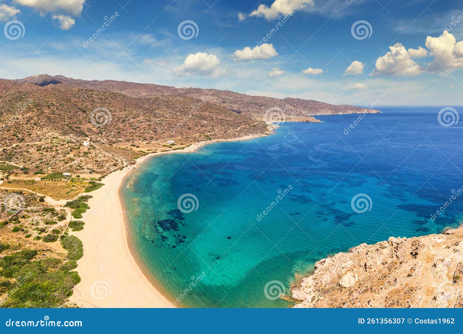 The Beach Kalamos in Ios Island, Greece Stock Image - Image of ...