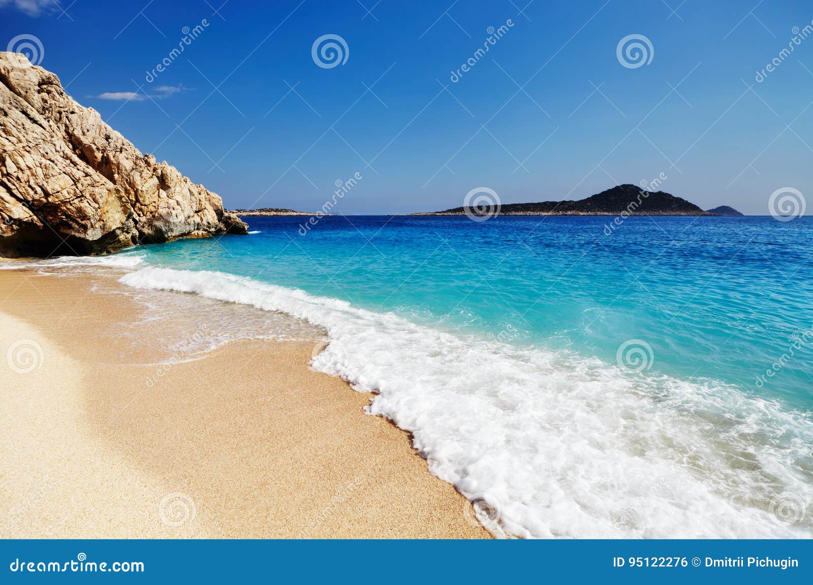 Beach Kaputas, Turkey stock photo. Image of tourism, mediterranean ...