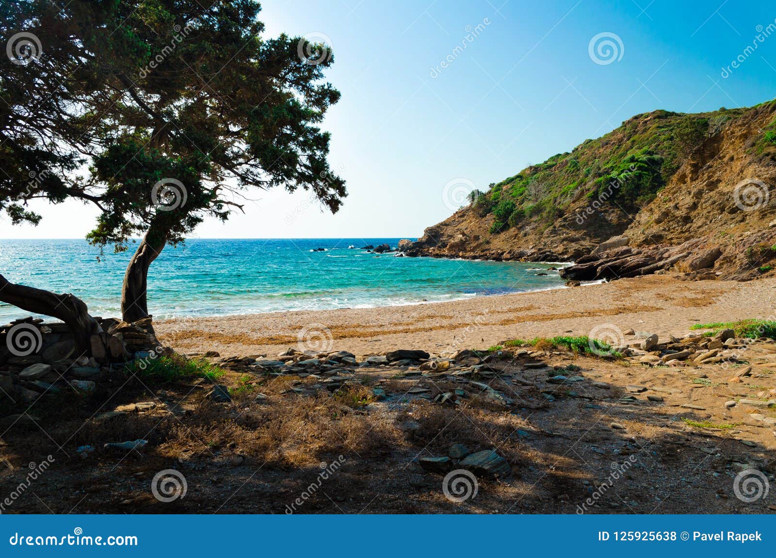 Beach Kedros stock photo. Image of holidays, island - 125925638