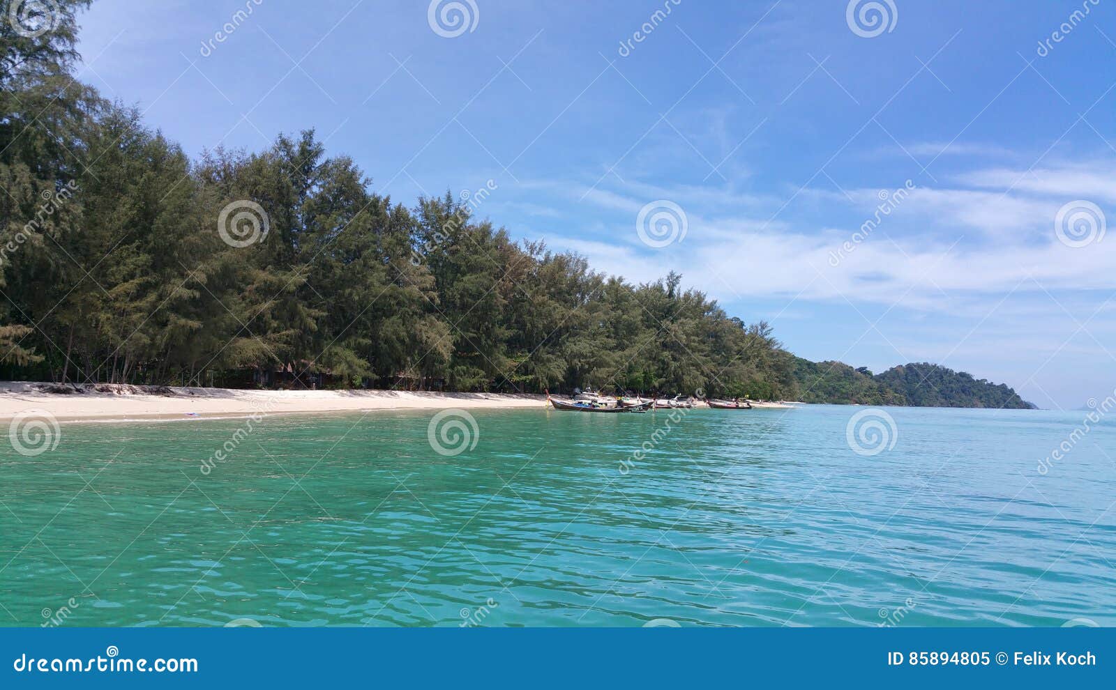 Beach Koh Muk stock image. Image of andaman, thailand - 85894805